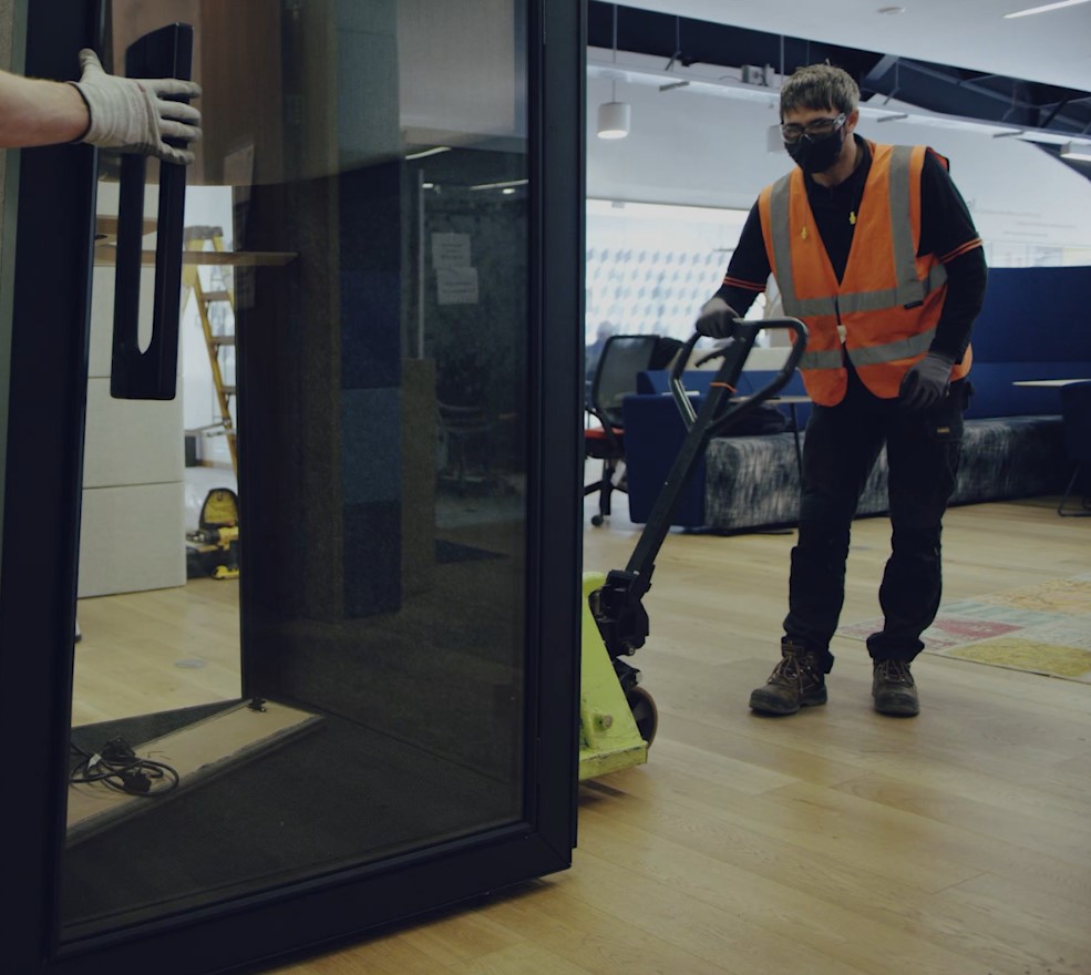 Moving an On the QT Phonebooth within a Building – Orangebox US Resources